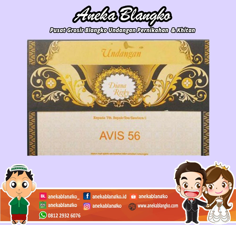 Blangko Undangan Pernikahan AVIS 56 | Aneka Blangko Undangan Pernikahan