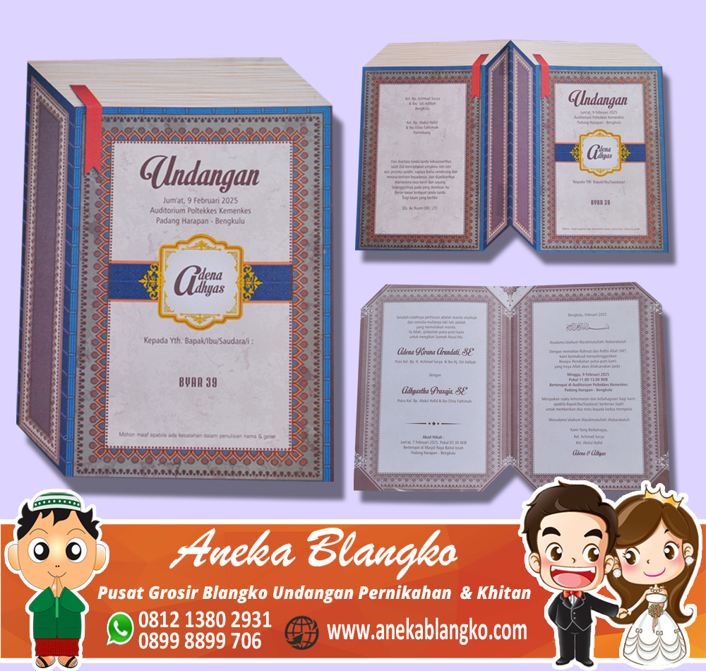 Blangko Undangan Pernikahan BYAR 39 | Aneka Blangko Undangan Pernikahan