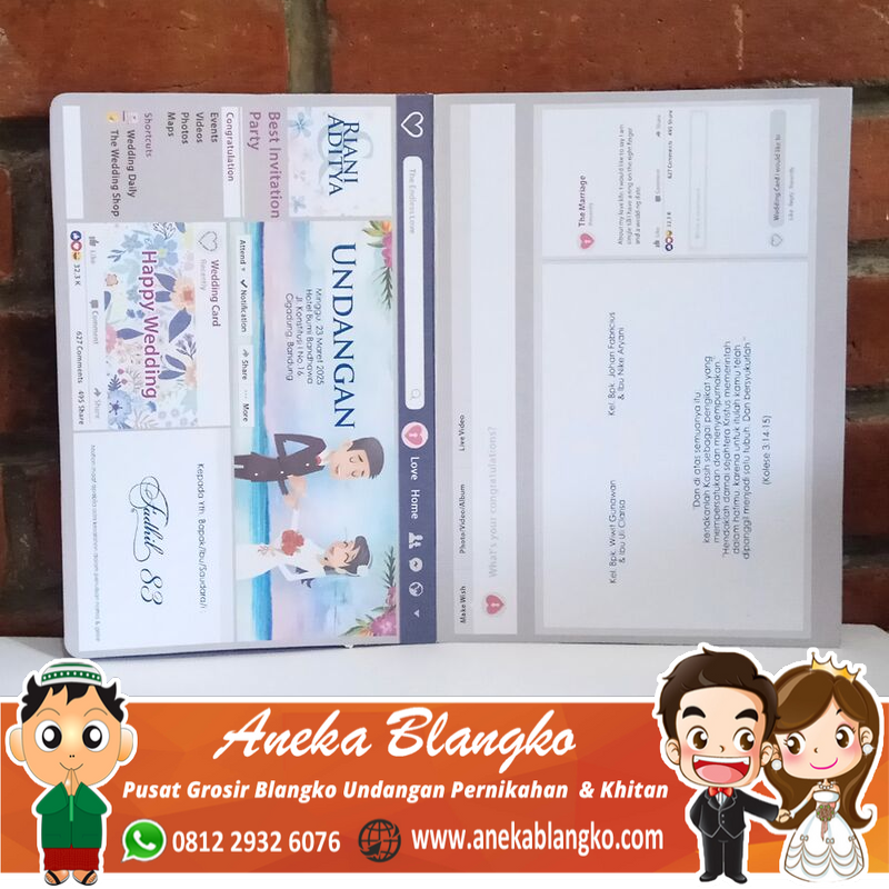 Blangko Undangan Pernikahan FADHIL 83 | Aneka Blangko Undangan Pernikahan