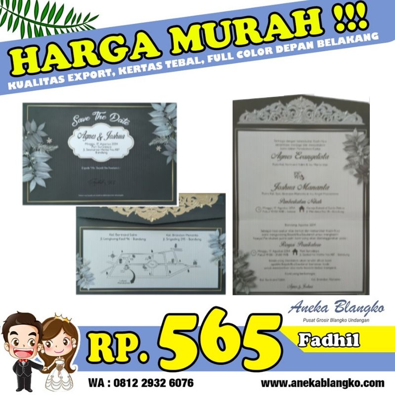 FADHIL PROMO 5% | Aneka Blangko Undangan Pernikahan